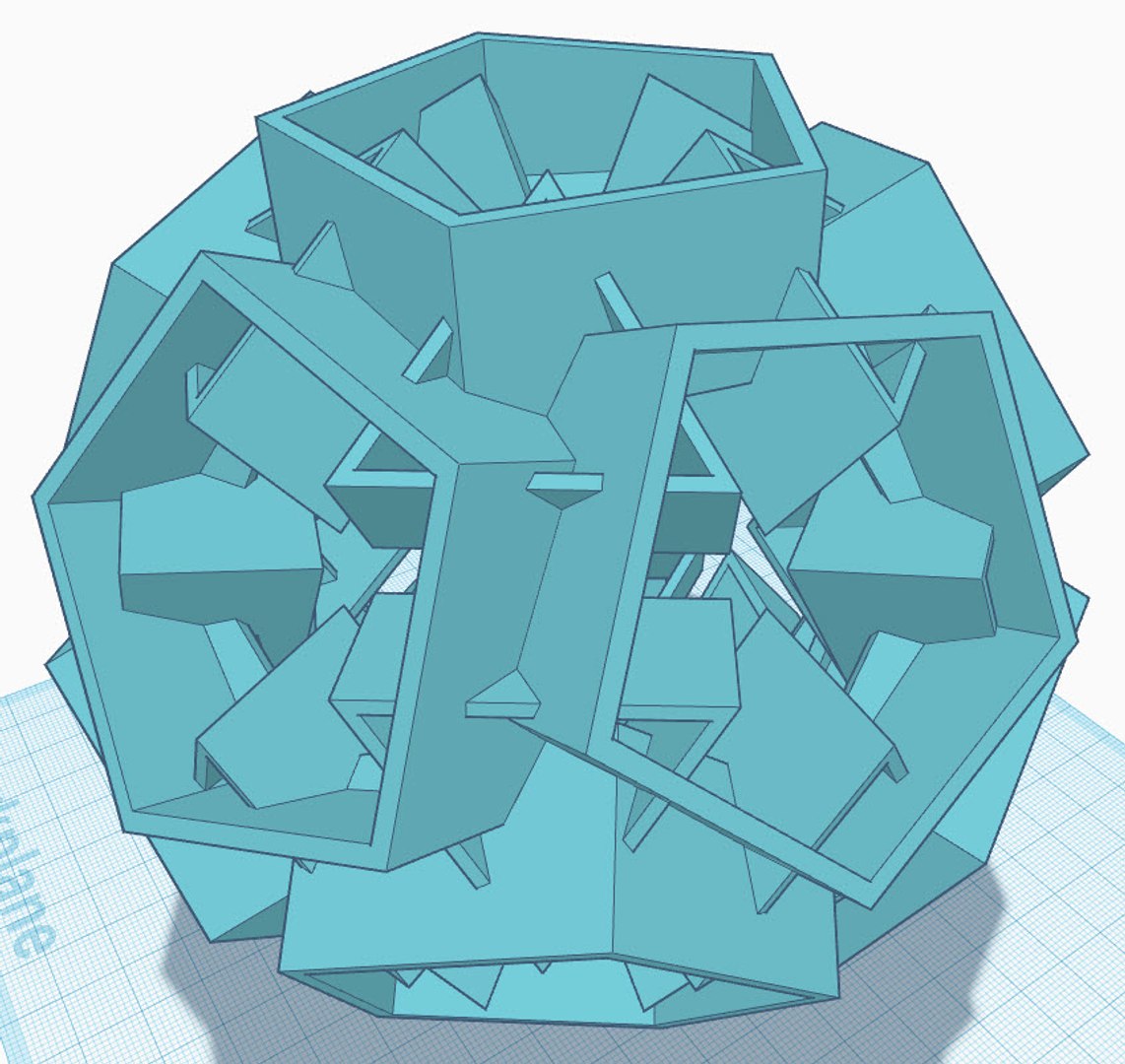 3D structure pentagon triangle - TurboSquid 1337519