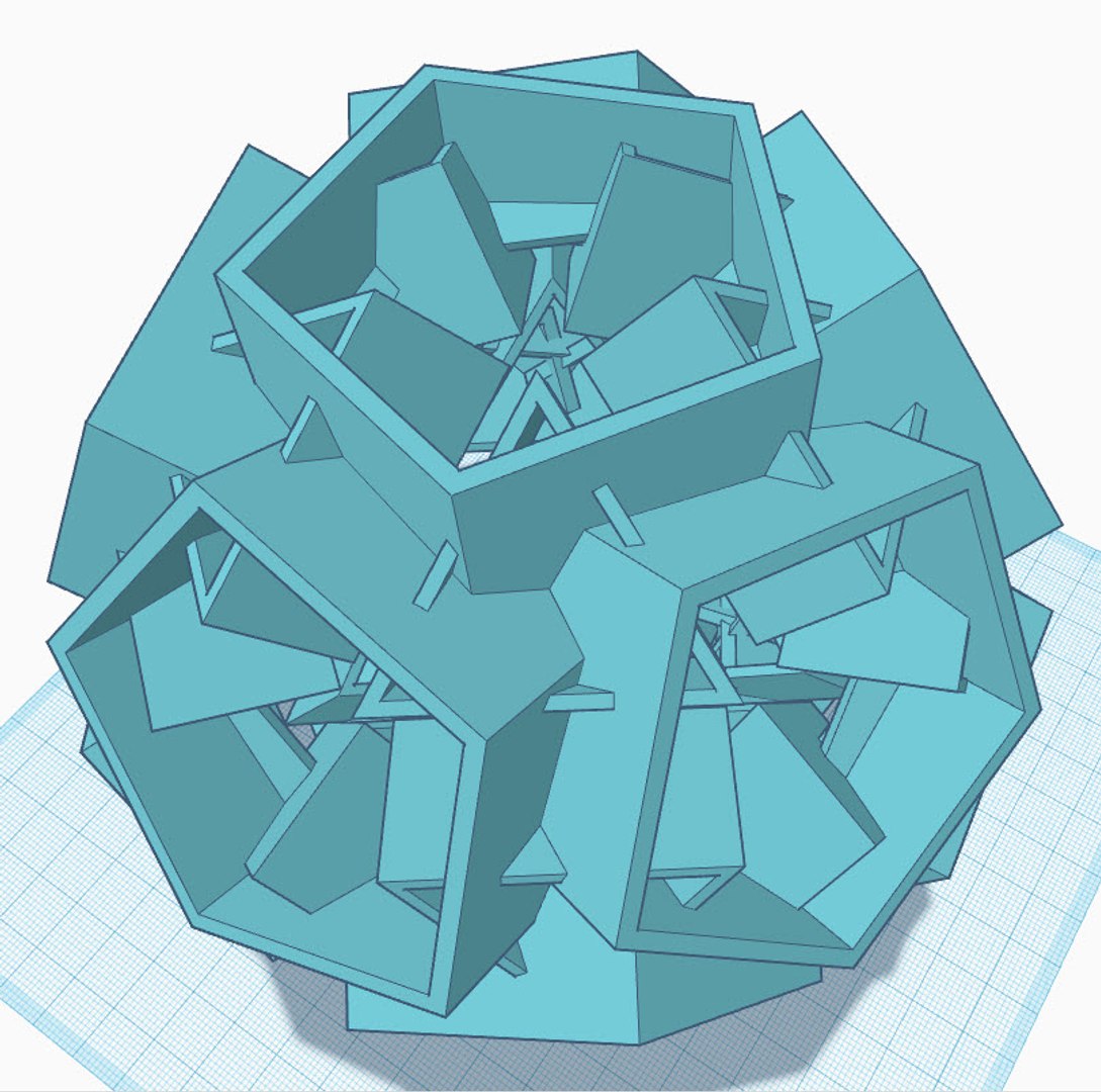 3D structure pentagon triangle - TurboSquid 1337519