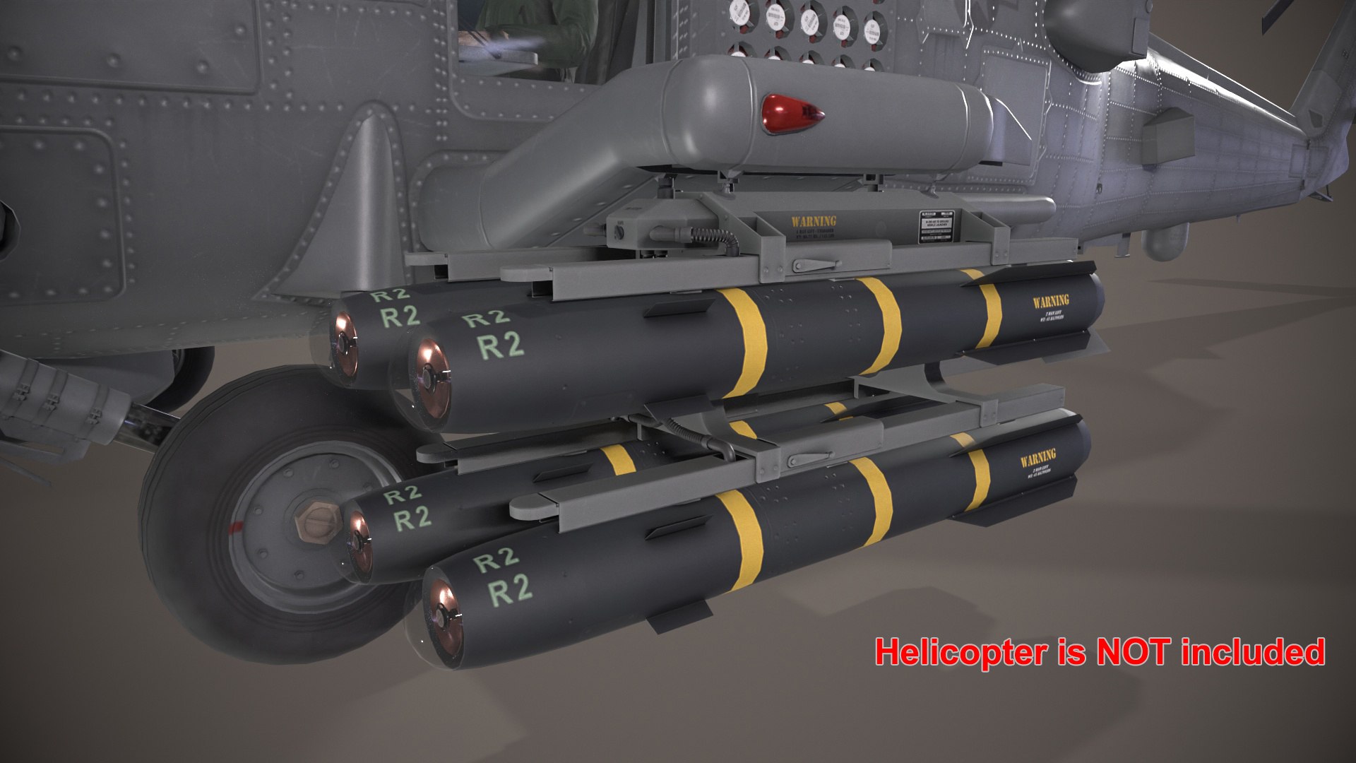 AGM-114 Hellfire Missile Launcher 3D - TurboSquid 1995286
