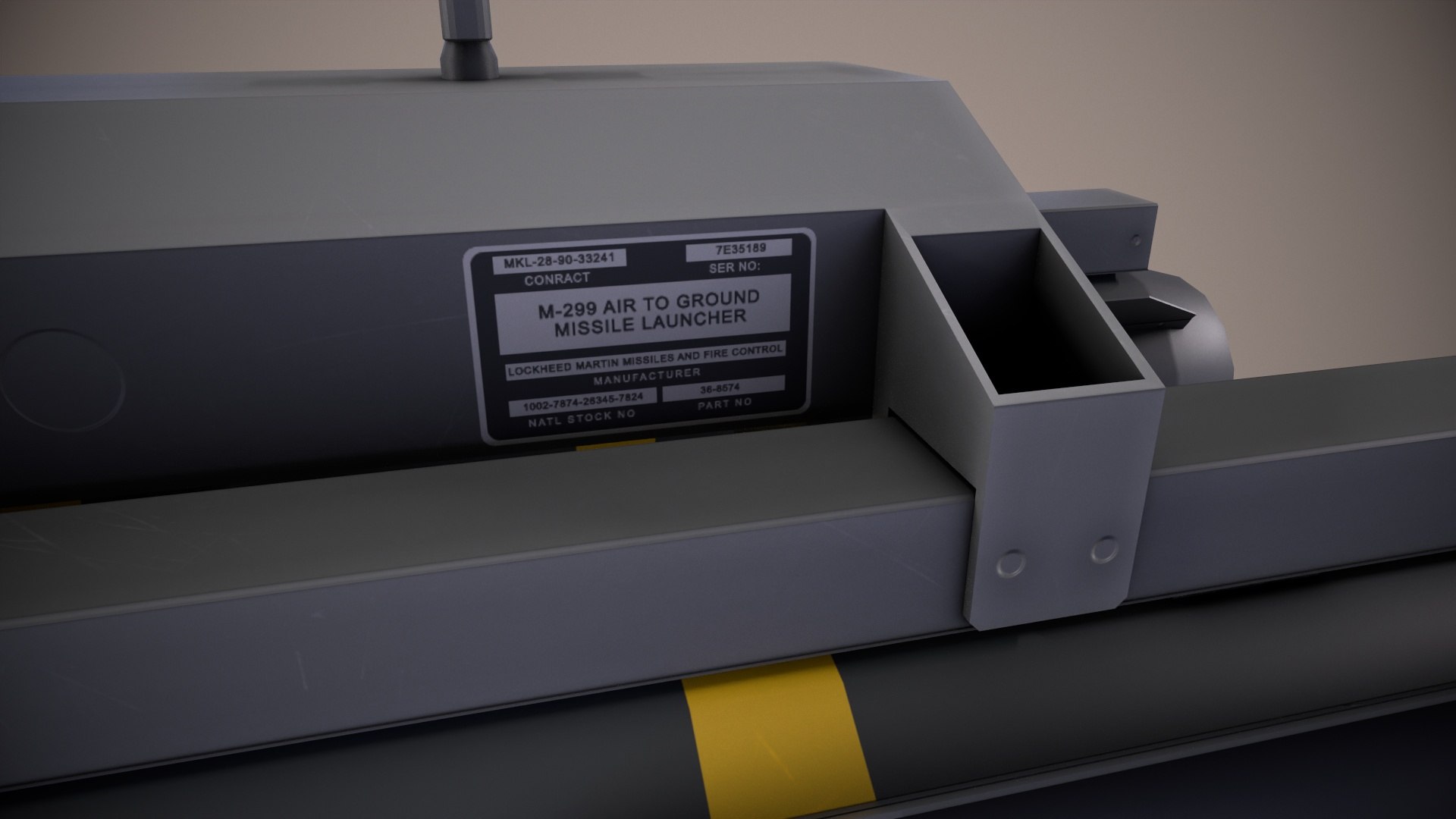 AGM-114 Hellfire Missile Launcher 3D - TurboSquid 1995286