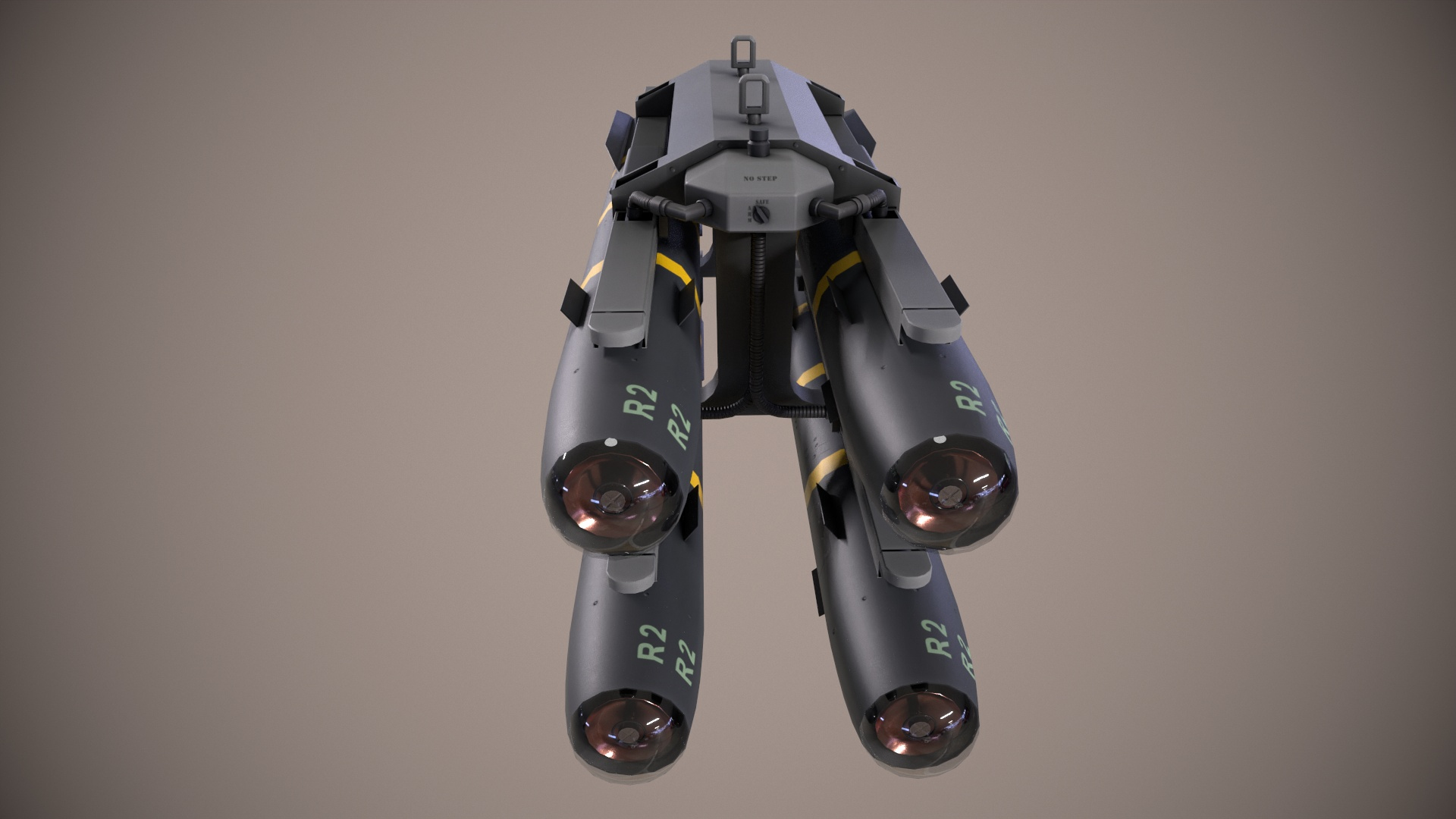 AGM-114 Hellfire Missile Launcher 3D - TurboSquid 1995286