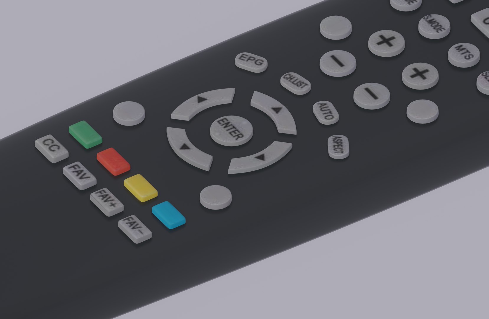 3D TV Remote Control - TurboSquid 2196606