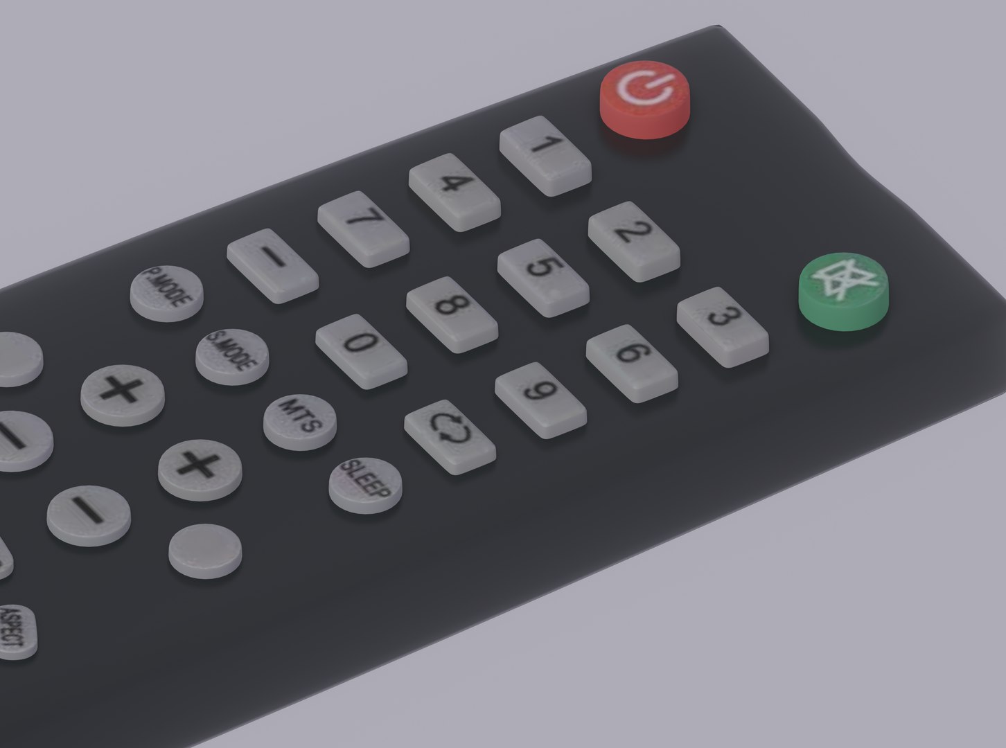 3D TV Remote Control - TurboSquid 2196606