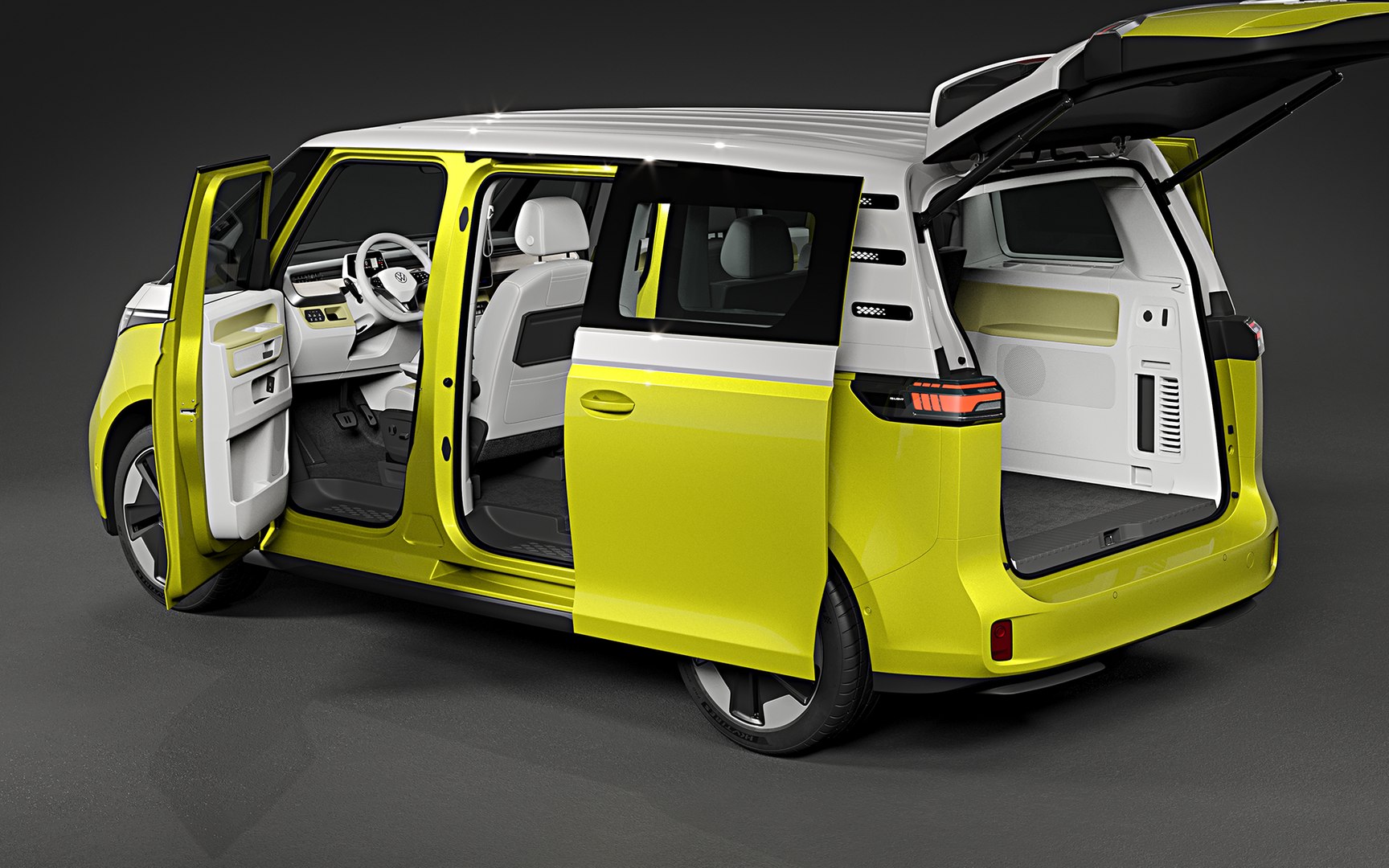 3D 2025 Volkswagen ID Buzz SWB Yellow - TurboSquid 2424621