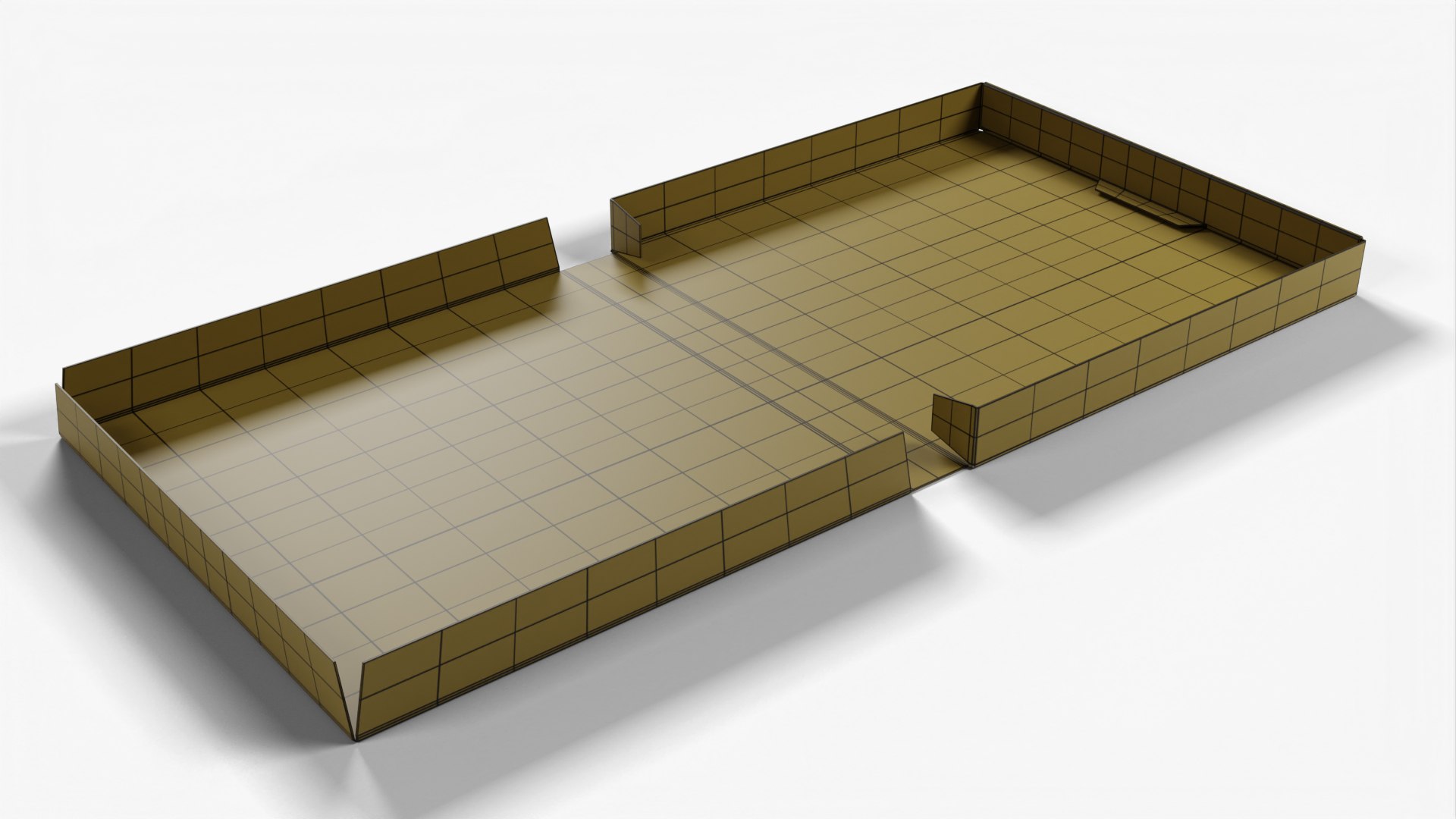 3D 4-inch Kraft Paper Full Open Pizza Box - TurboSquid 1954658