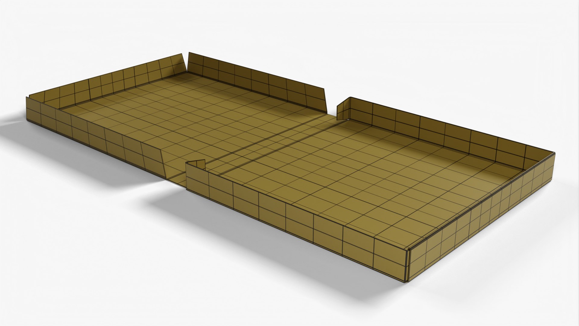 3D 4-inch Kraft Paper Full Open Pizza Box - TurboSquid 1954658