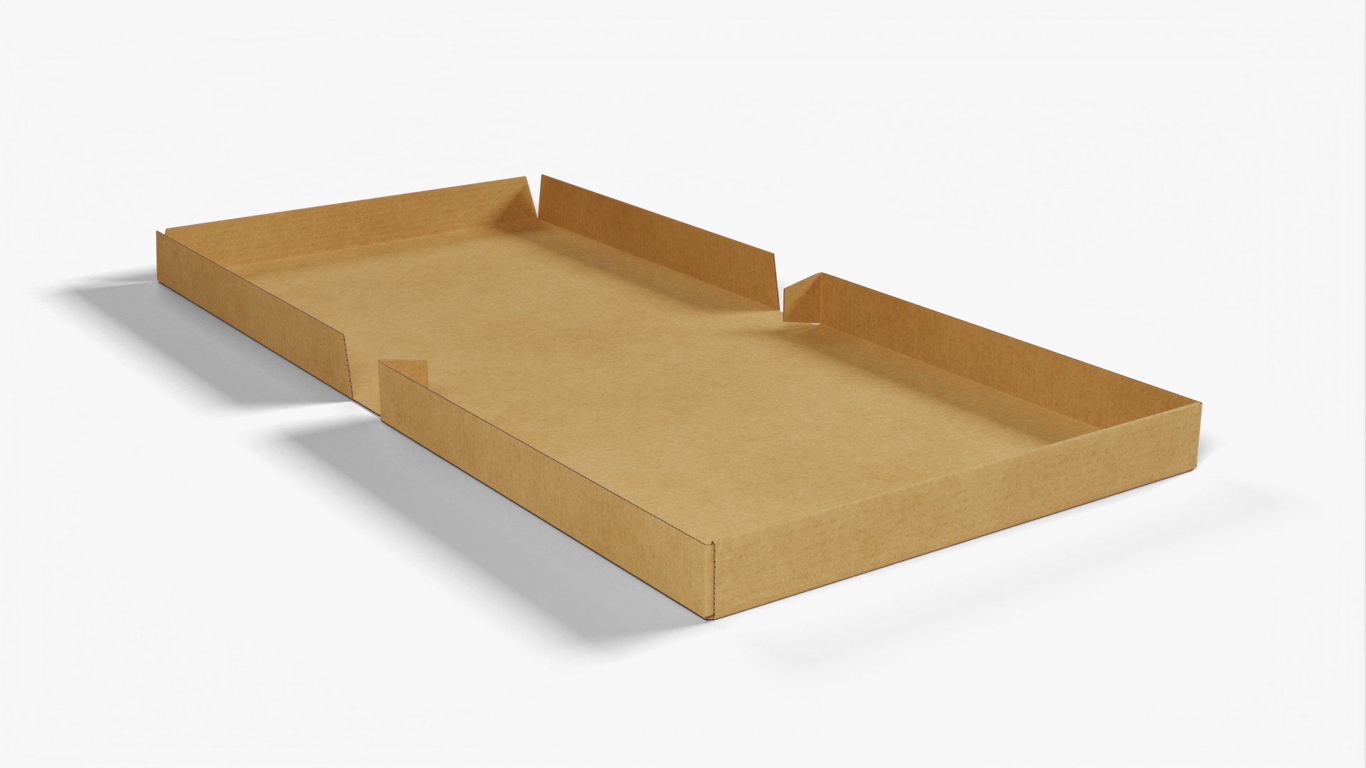 3D 4-inch Kraft Paper Full Open Pizza Box - TurboSquid 1954658