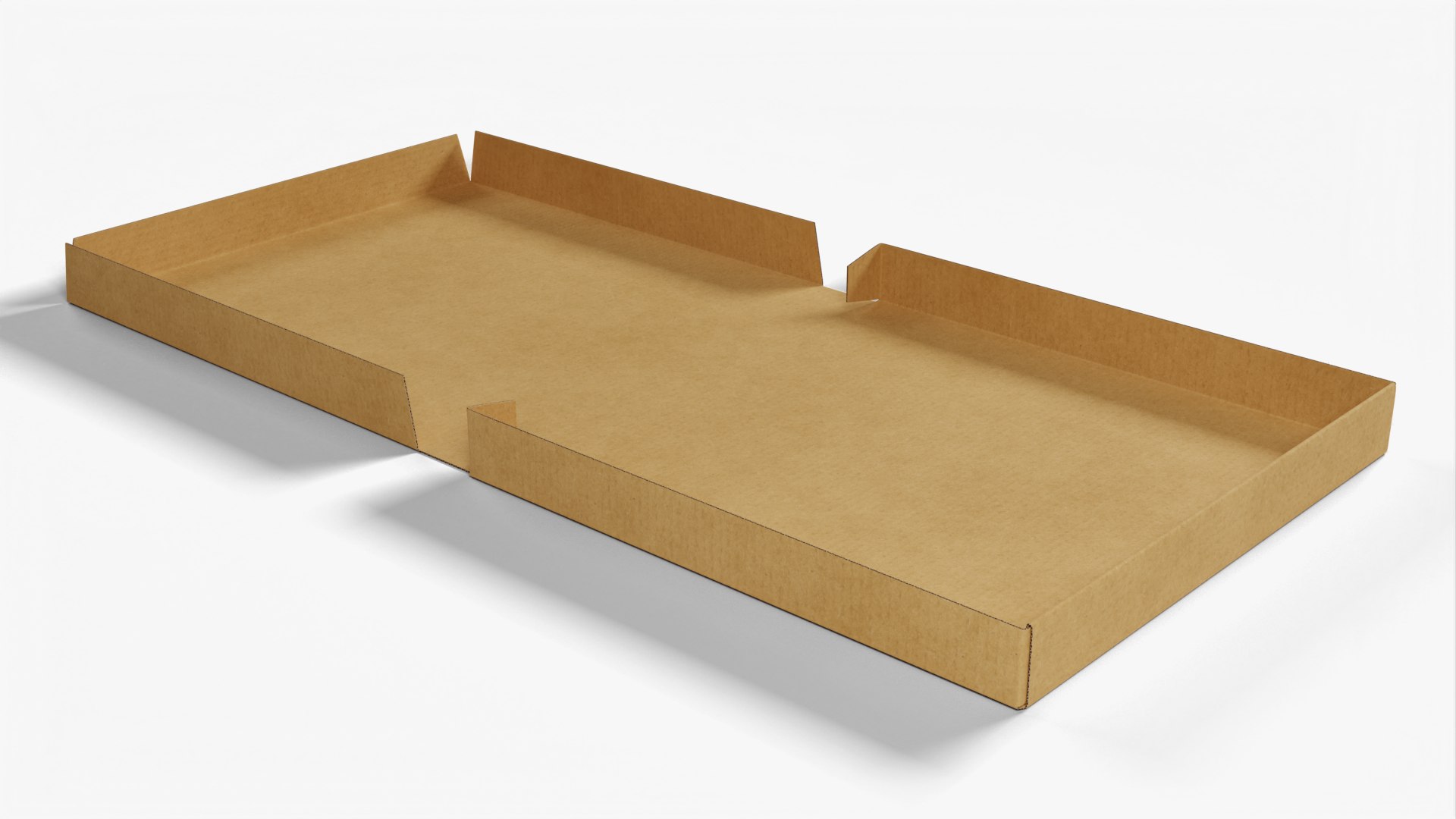 3D 4-inch Kraft Paper Full Open Pizza Box - TurboSquid 1954658