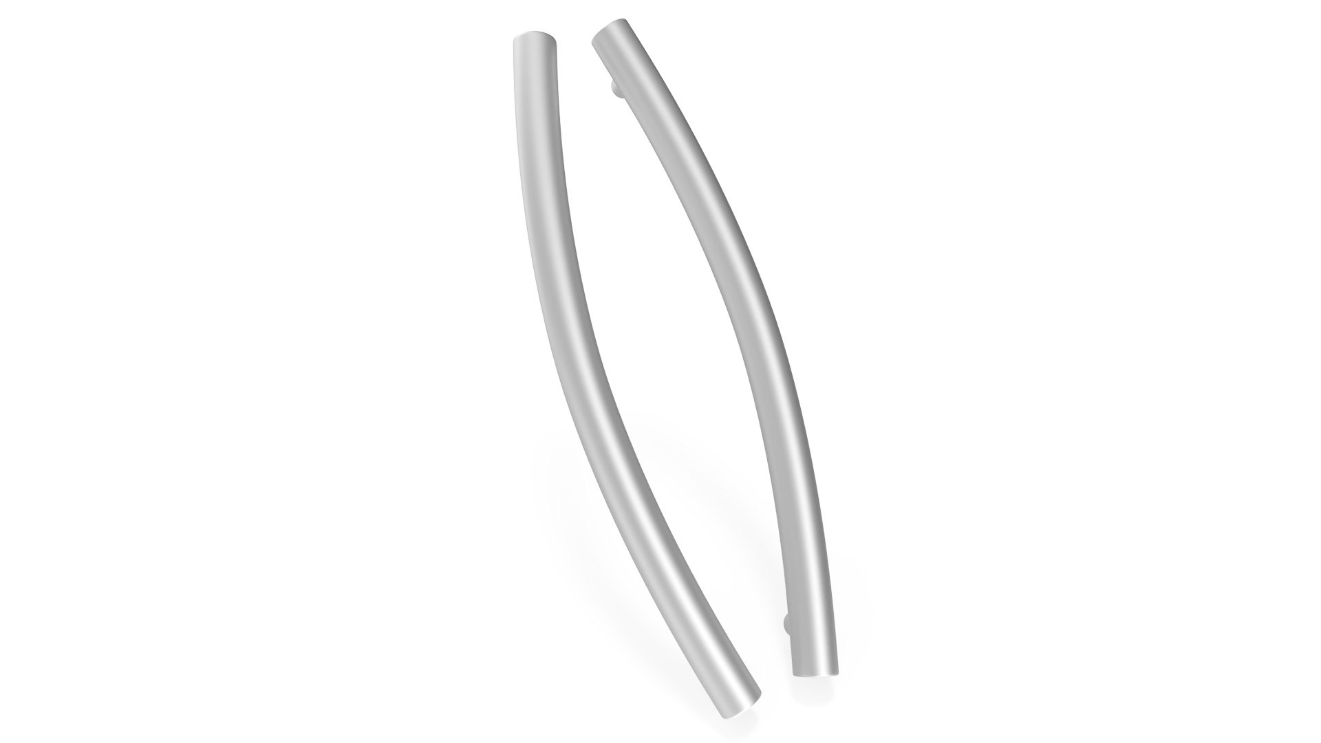 3D Door Handles Thin Oval Metal - TurboSquid 2235925