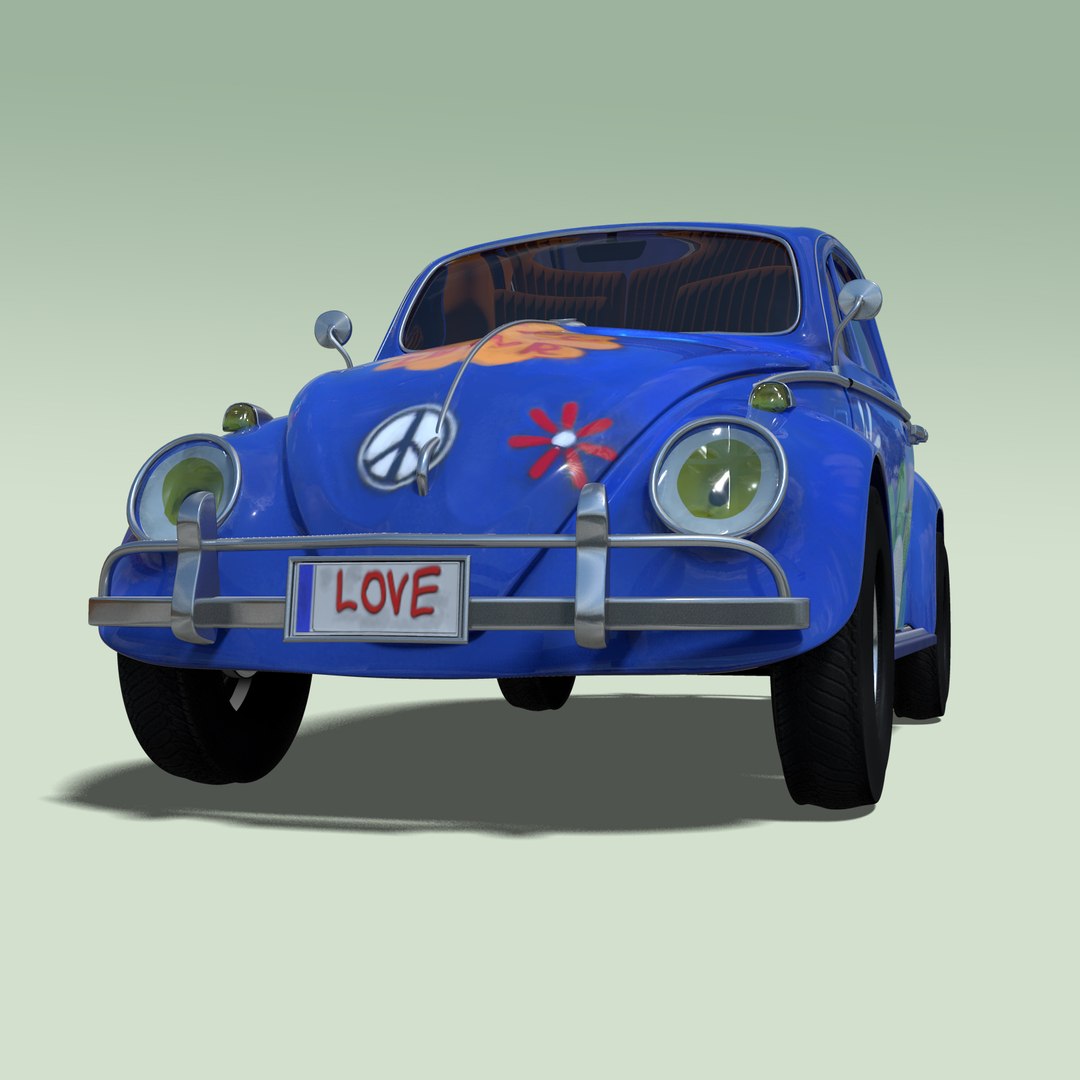 3d model hippy car toy