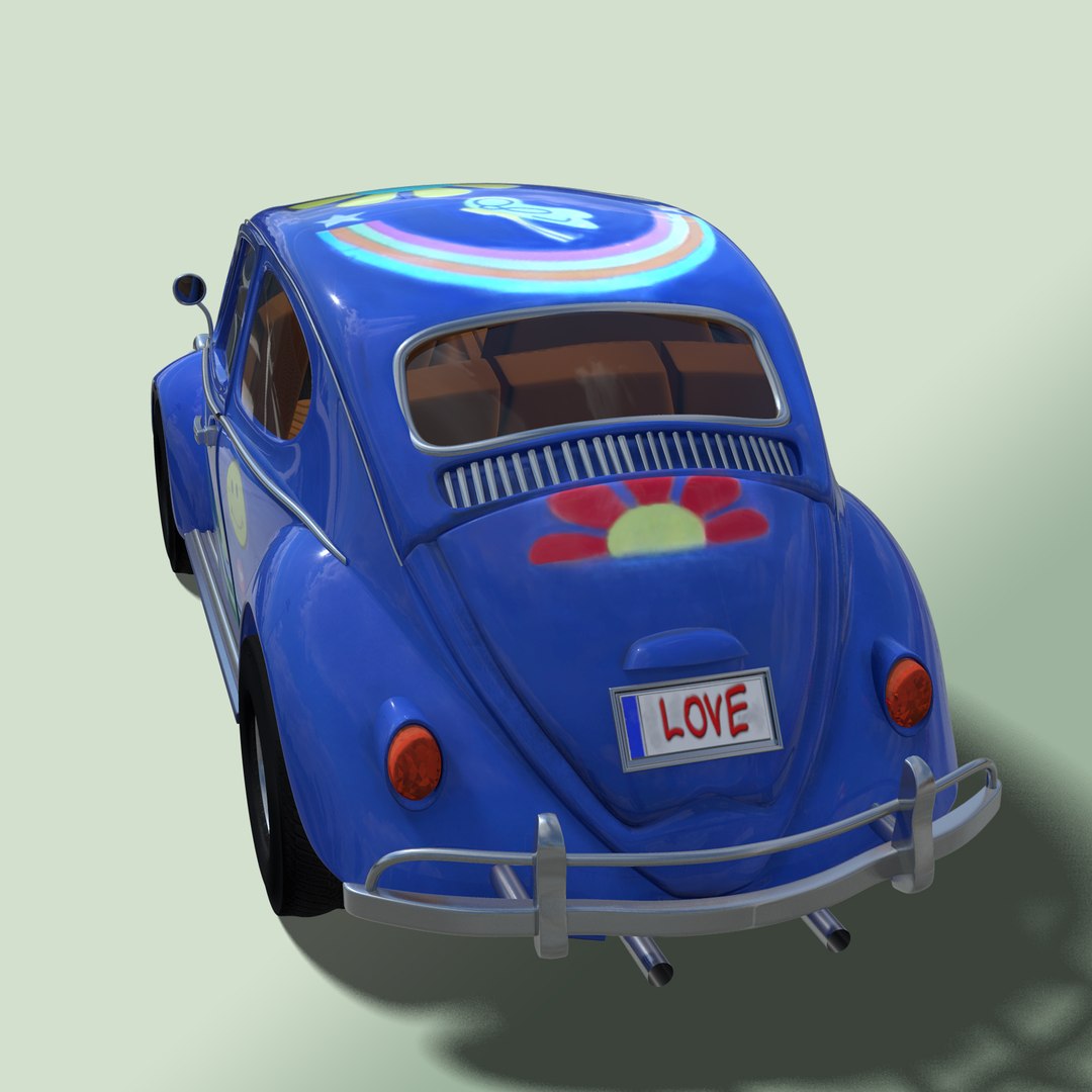 3d model hippy car toy