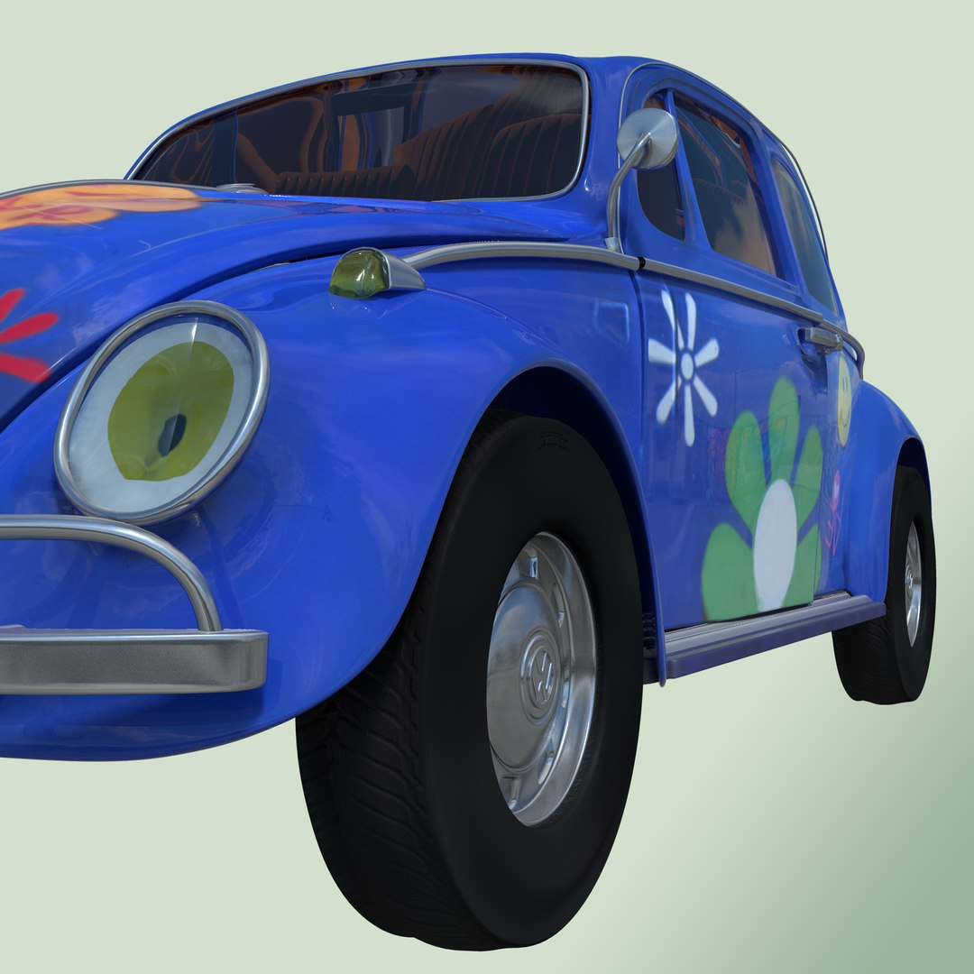 3d model hippy car toy