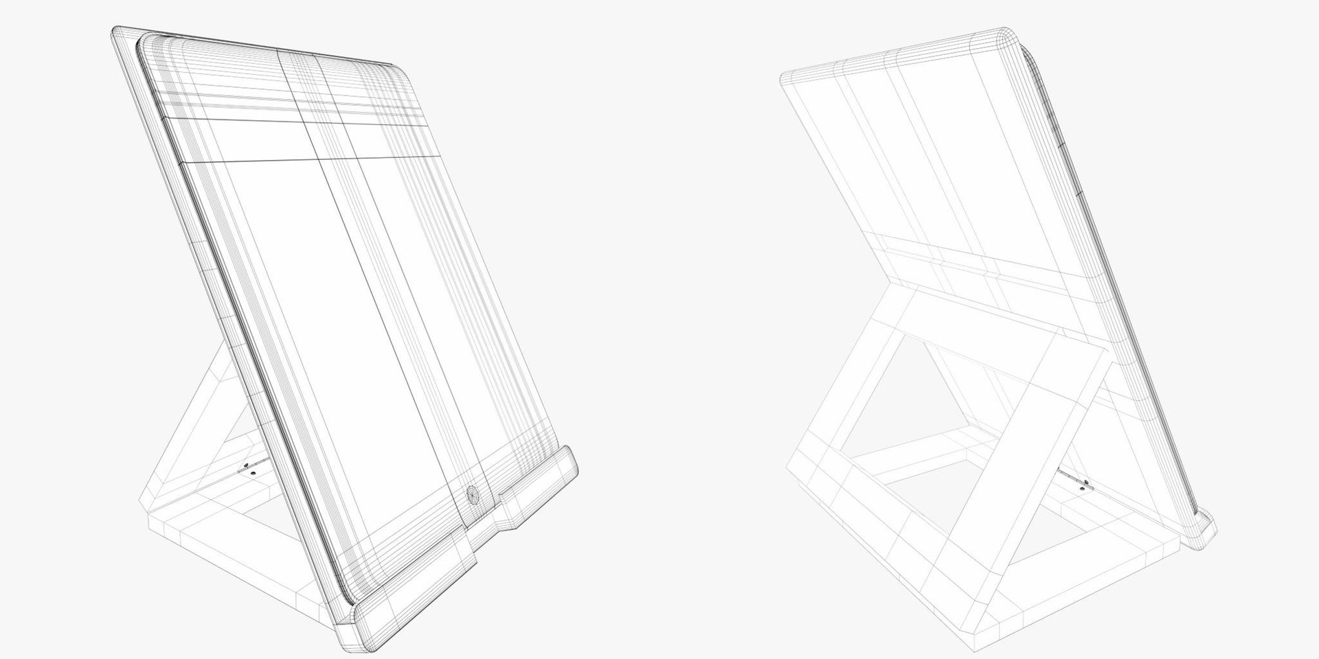 3D Tablet Stand Desktop Table Model - TurboSquid 1217911