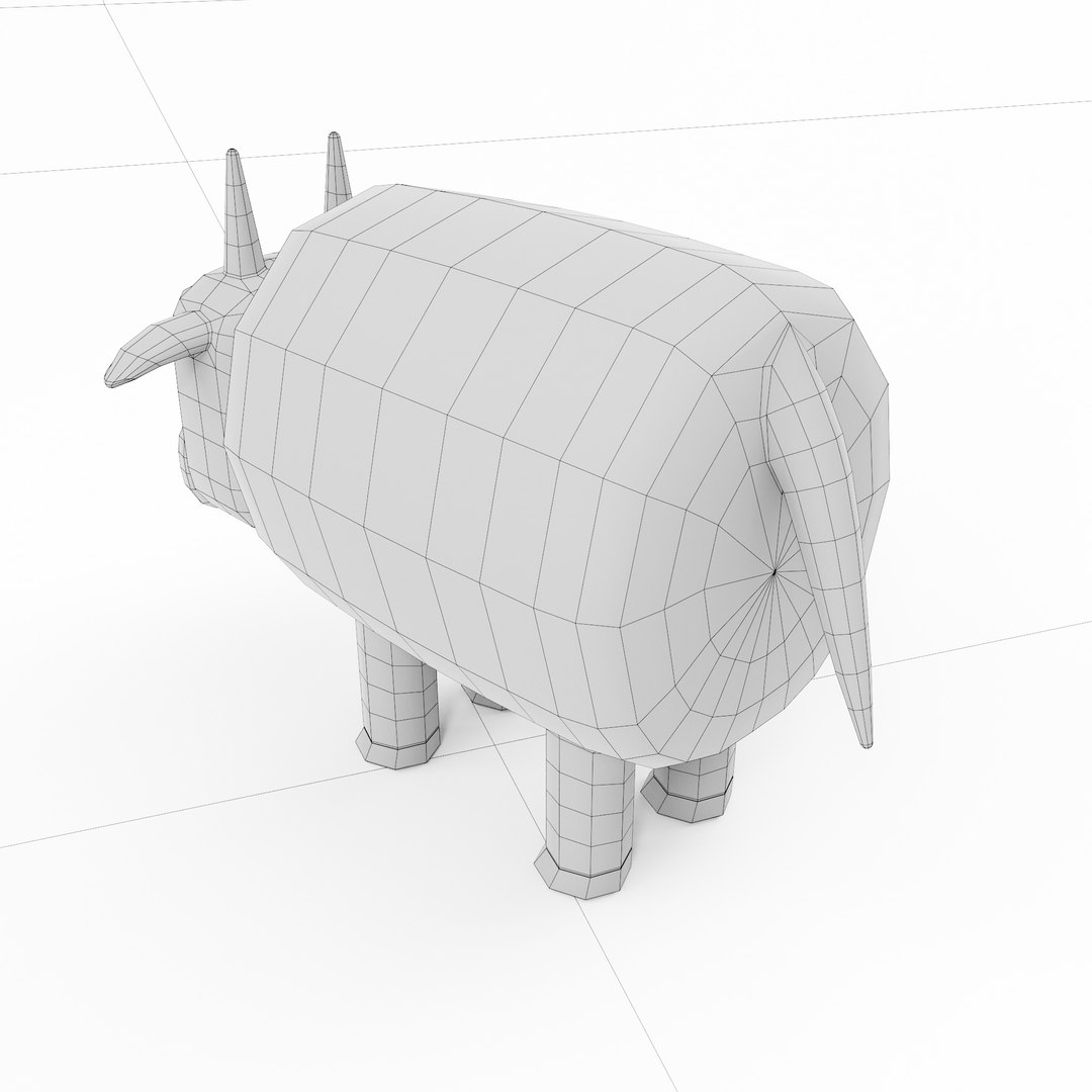 3D Model Cow Cartoon 3d Model - TurboSquid 1996777