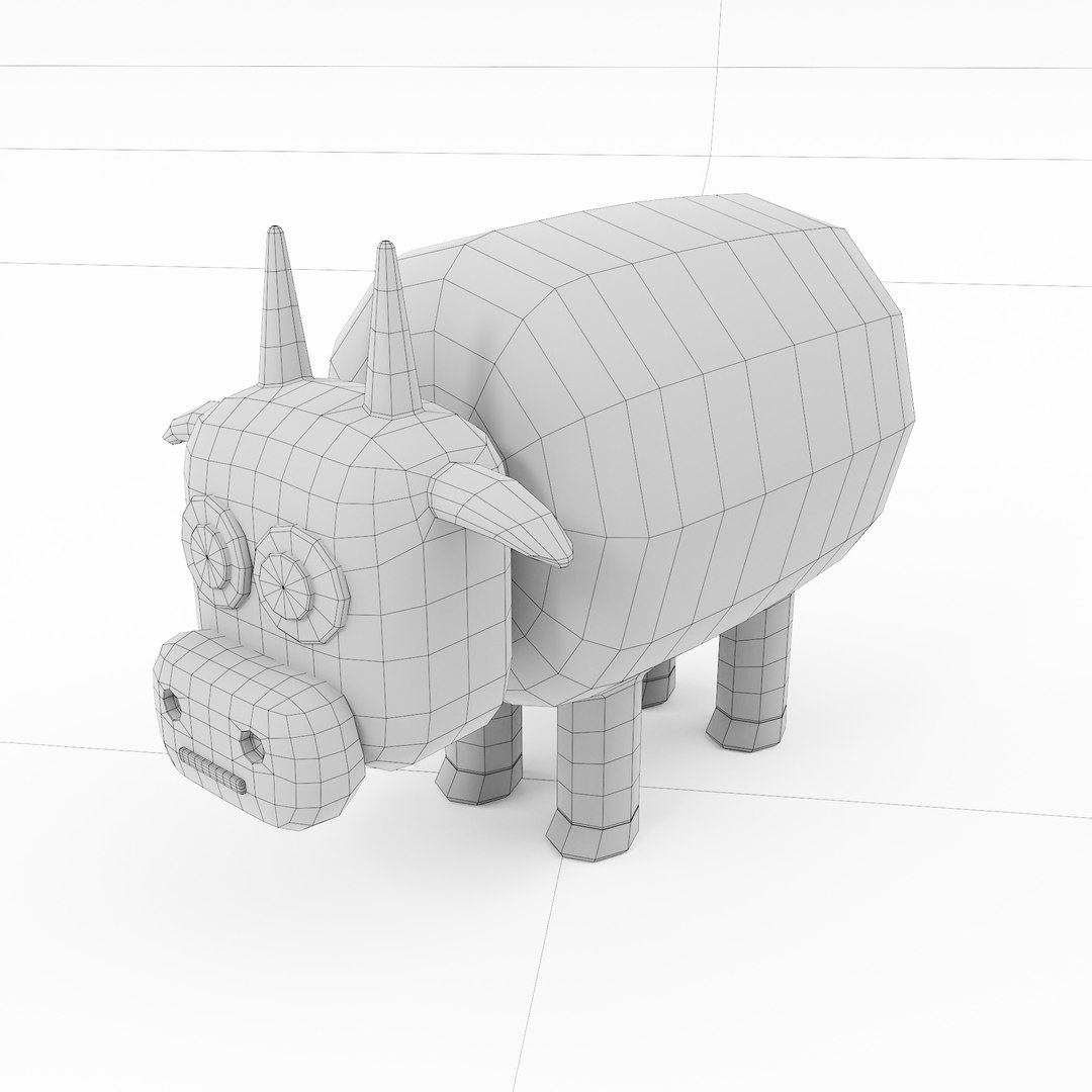 3D Model Cow Cartoon 3d Model - TurboSquid 1996777