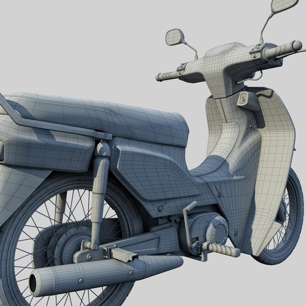 moped 3d model