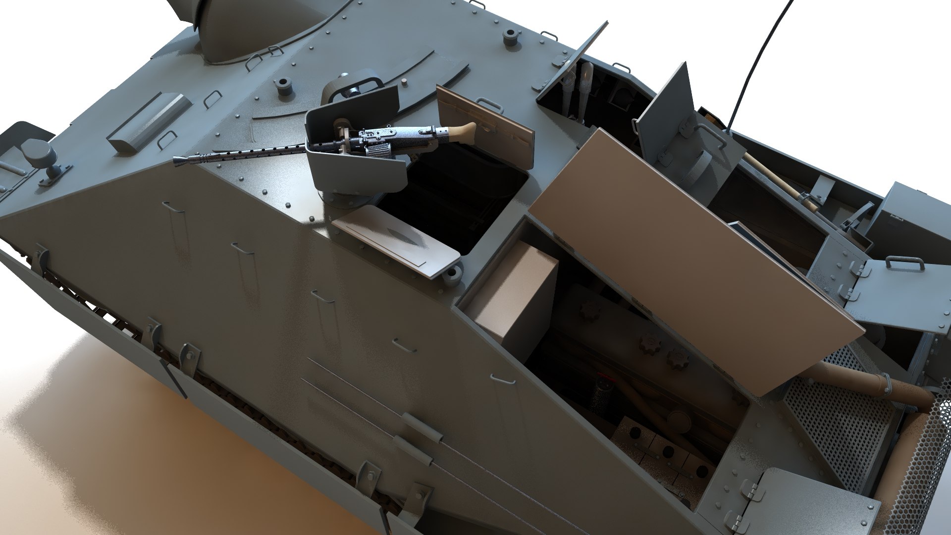 JagdPanzer 38T Hetzer With Interior 3D Model - TurboSquid 1721672