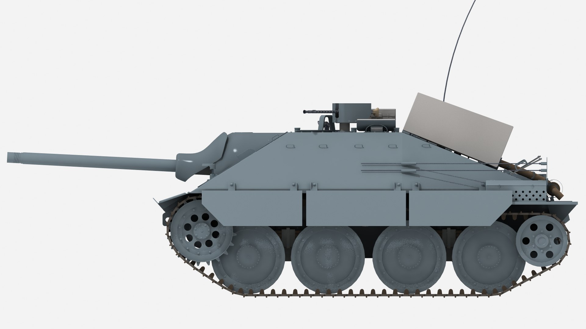 JagdPanzer 38T Hetzer With Interior 3D Model - TurboSquid 1721672