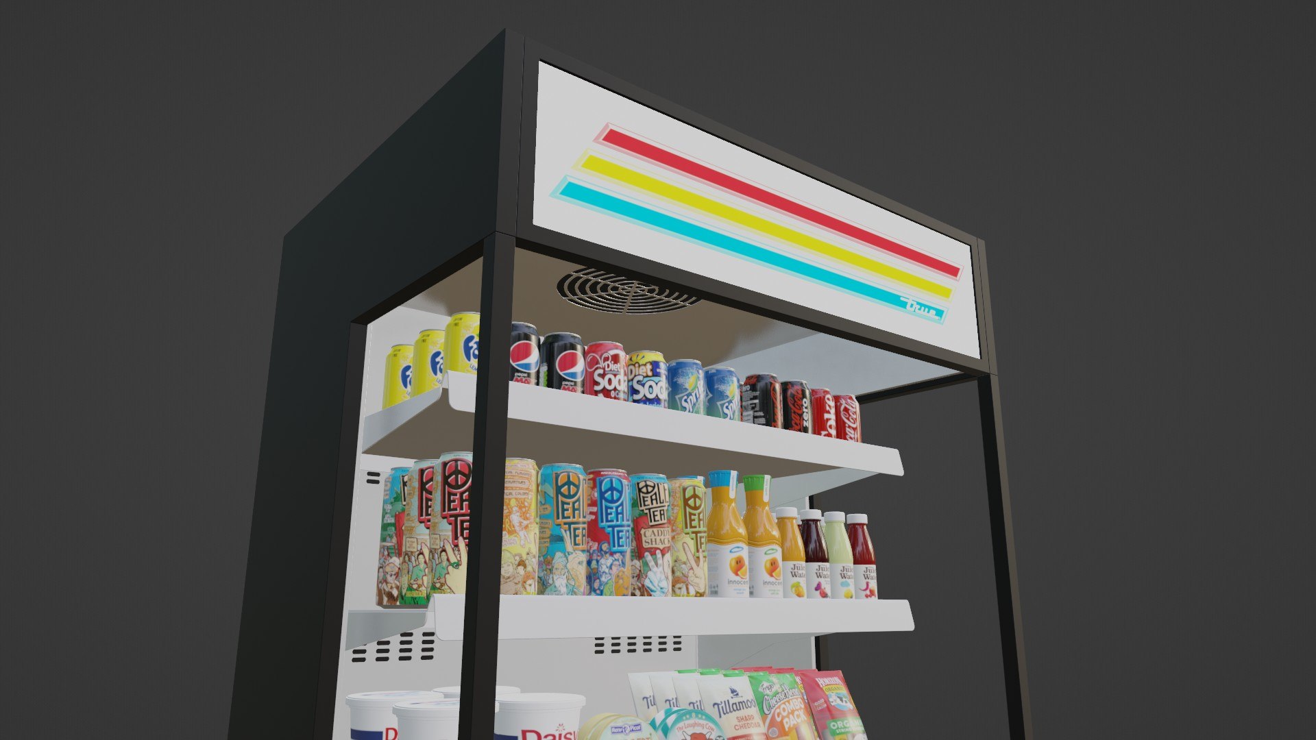 True TOAM Open Air Merchandiser 3D Model - TurboSquid 1909393