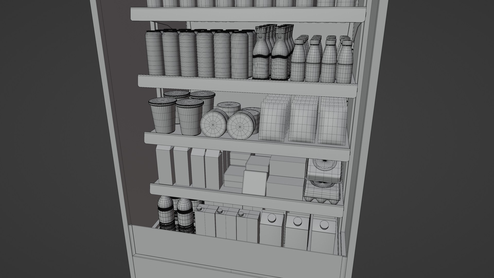 True TOAM Open Air Merchandiser 3D Model - TurboSquid 1909393