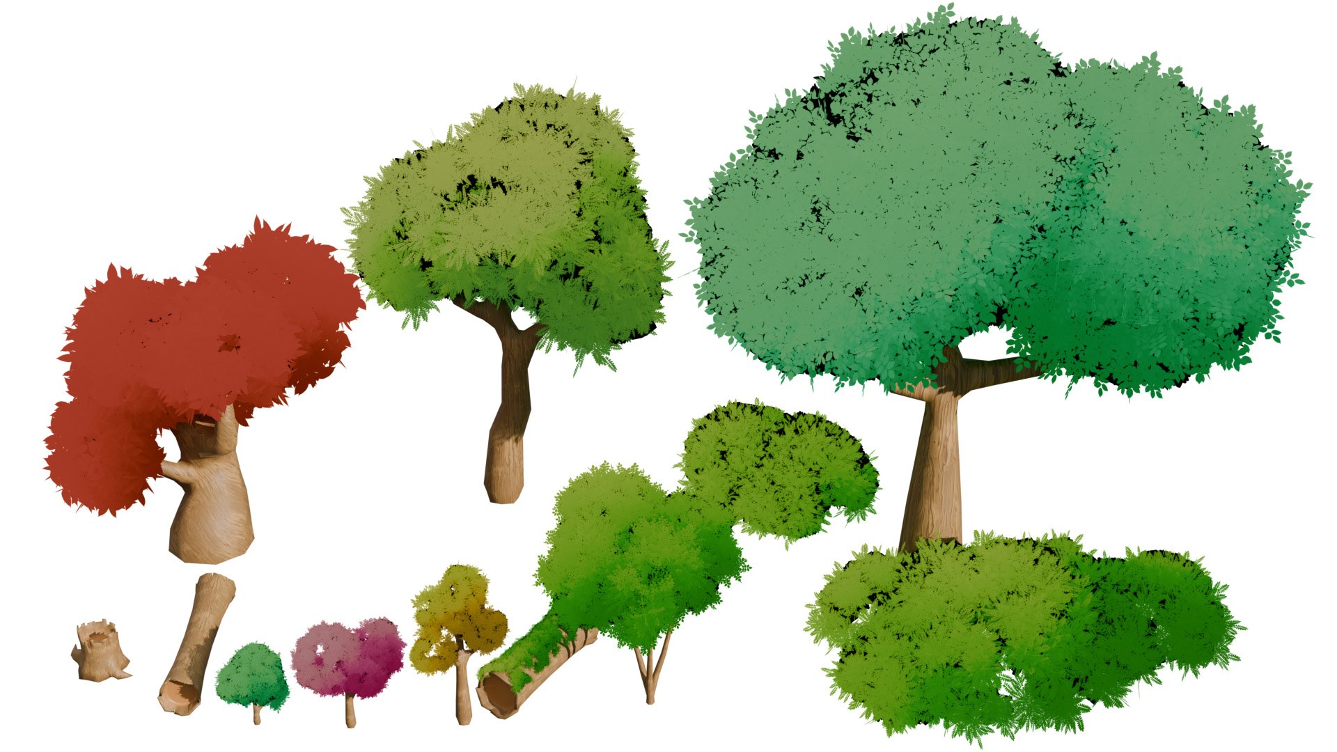 Game Read Trees And Foliage 3D - TurboSquid 2293923