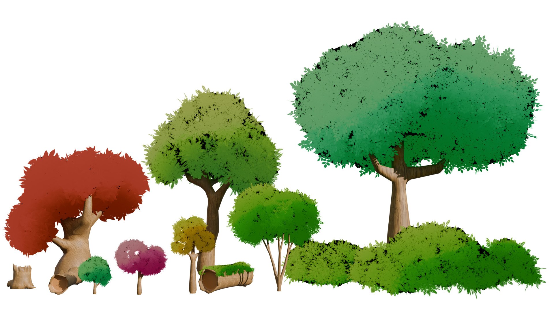 Game Read Trees And Foliage 3D - TurboSquid 2293923