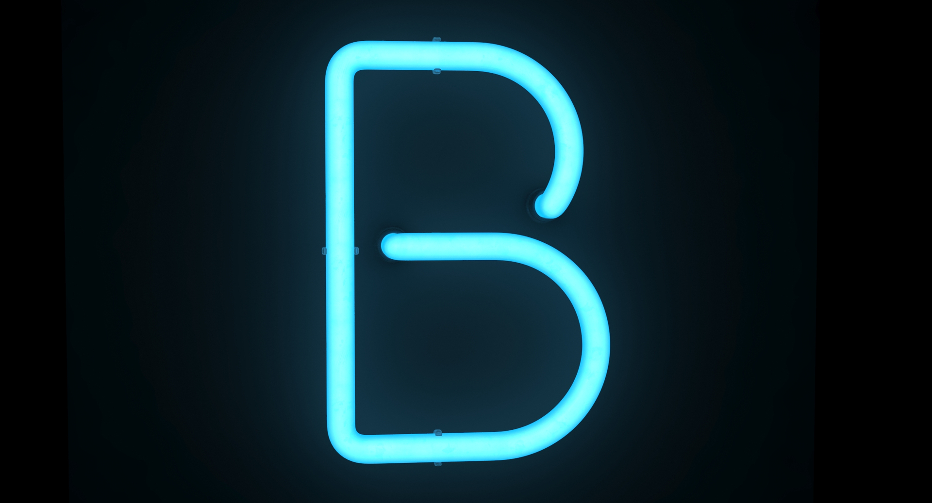 Neon letter b light 3D model - TurboSquid 1625967