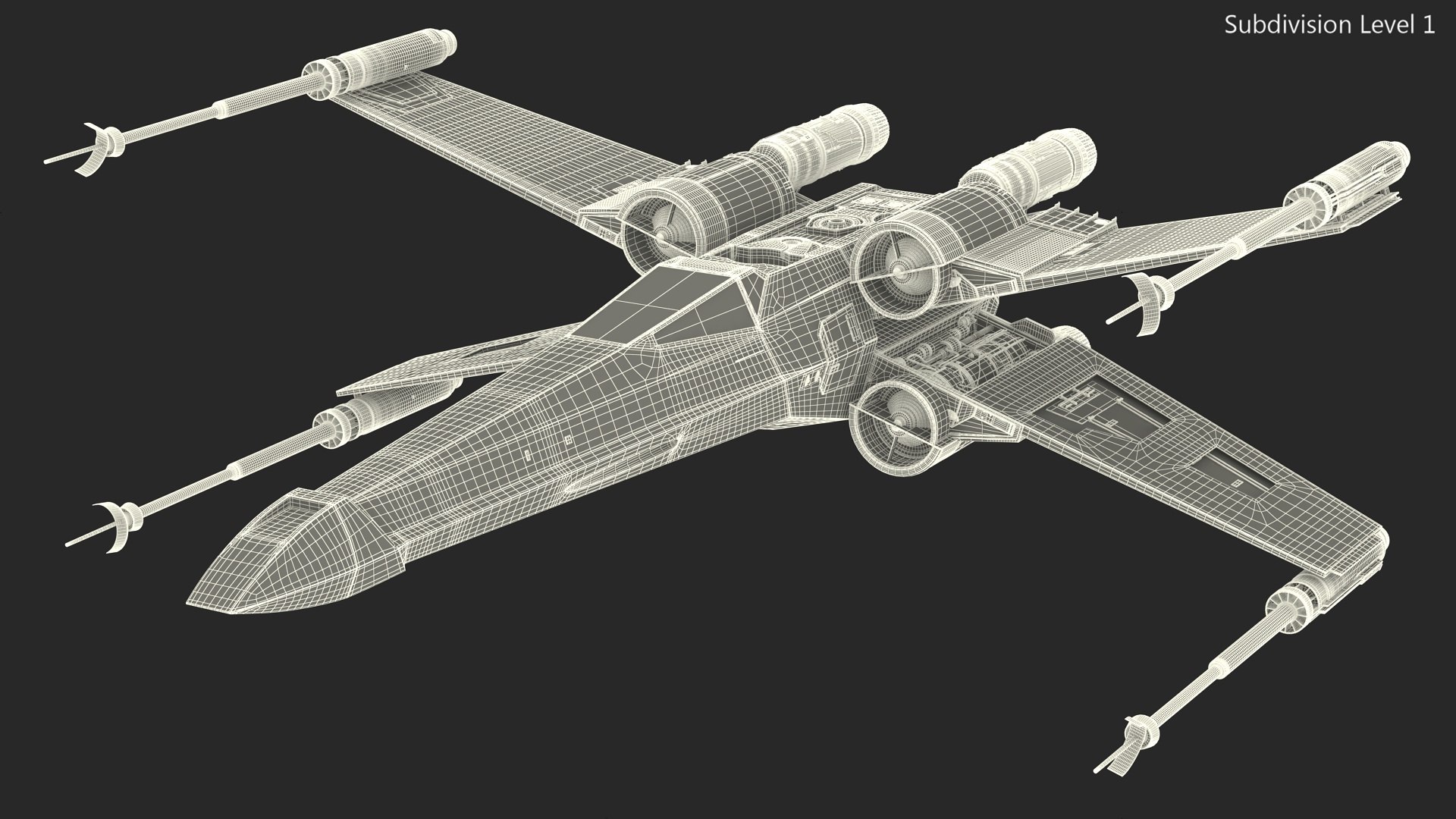 3D T65 X-Wing Starfighter Rigged Model - TurboSquid 2264733