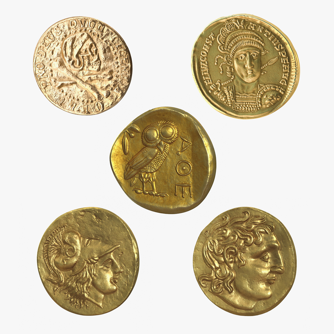3D Gold Ancient Coins Collection 2 - TurboSquid 1824208