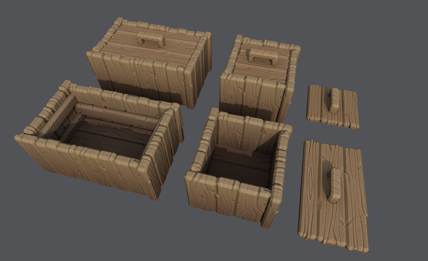 Stylized crate 3D - TurboSquid 1658068