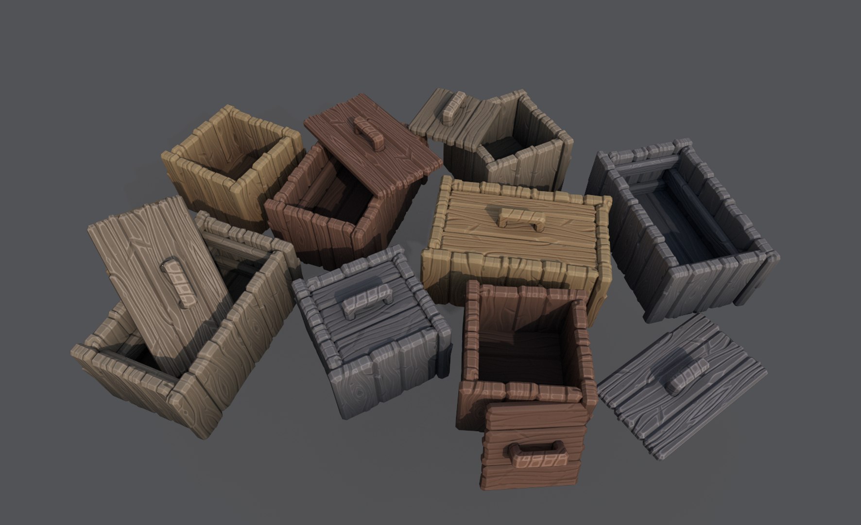 Stylized crate 3D - TurboSquid 1658068