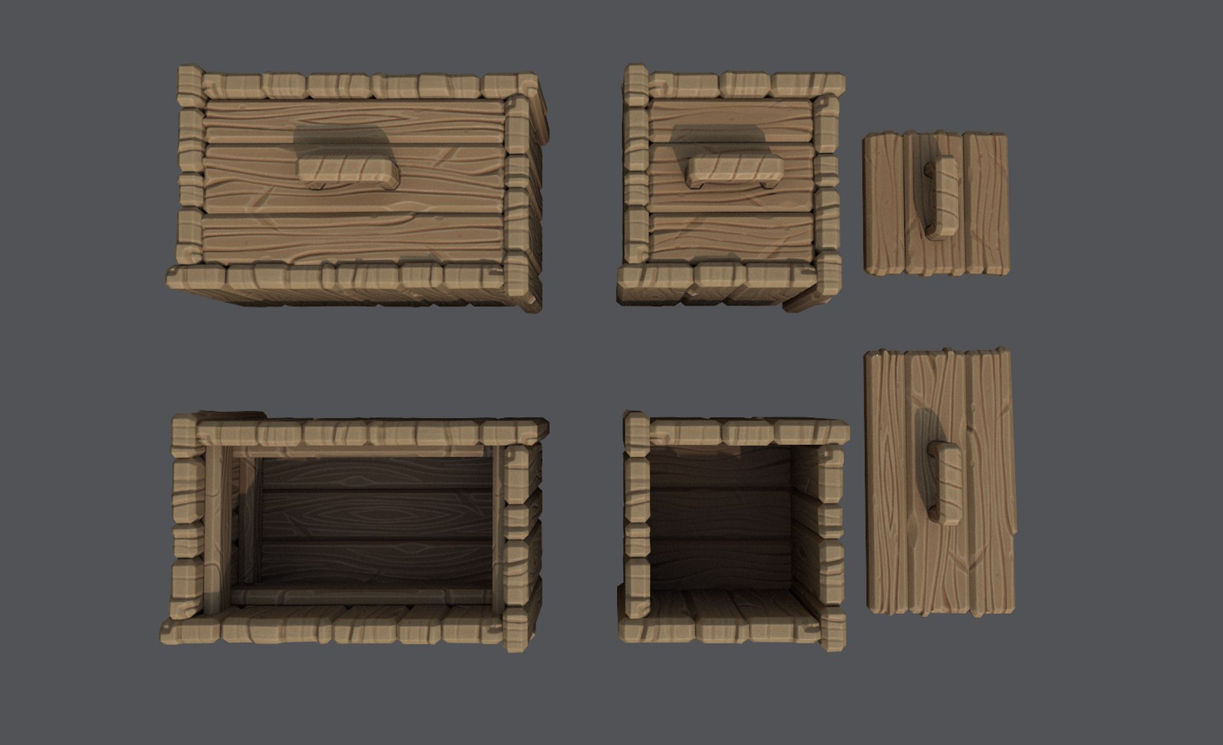 Stylized crate 3D - TurboSquid 1658068