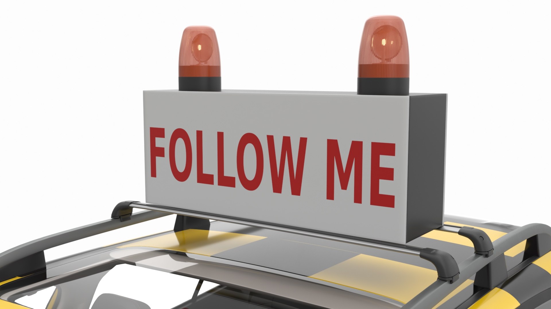 Subaru XV Airport Follow Me Vehicle 3D Model - TurboSquid 2344622