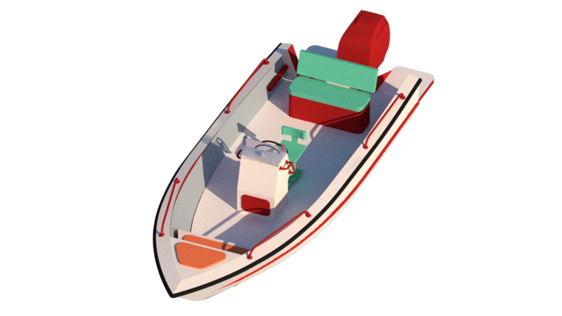 Design Hdpe Boat 3D Model - TurboSquid 2334059