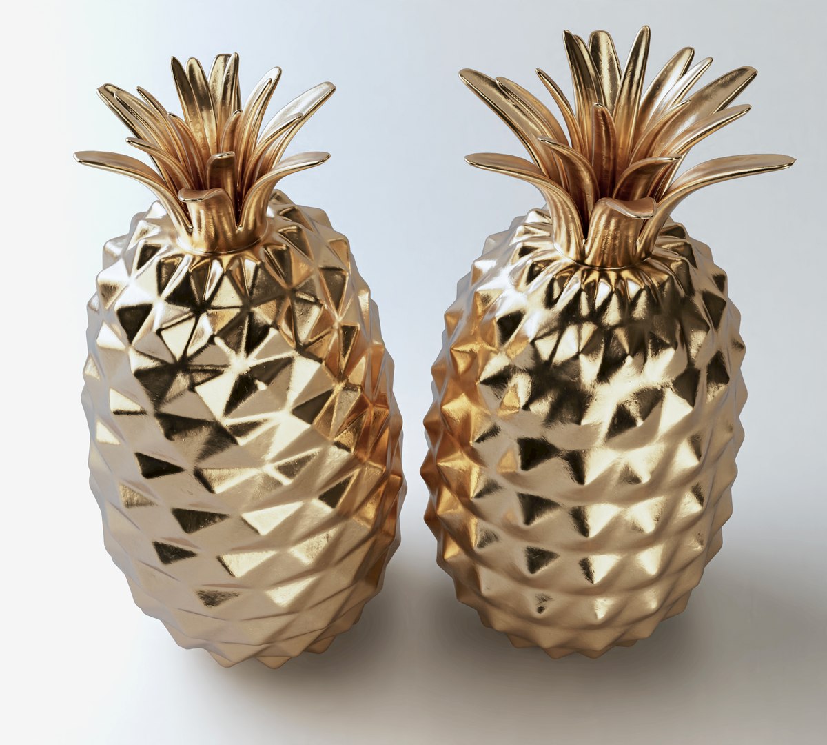 3D Golden Pineapple Decorations - TurboSquid 2065157