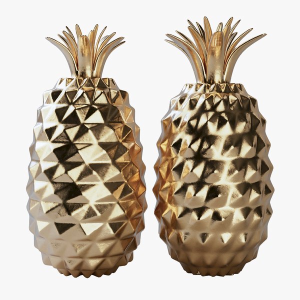 modelo 3d Golden Pineapple Decorations - TurboSquid 2065157