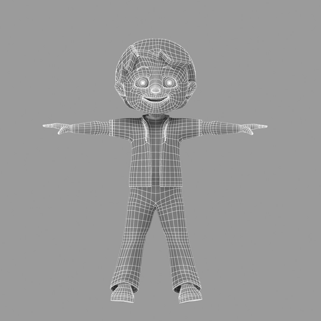 3d Max Boy Cartoon