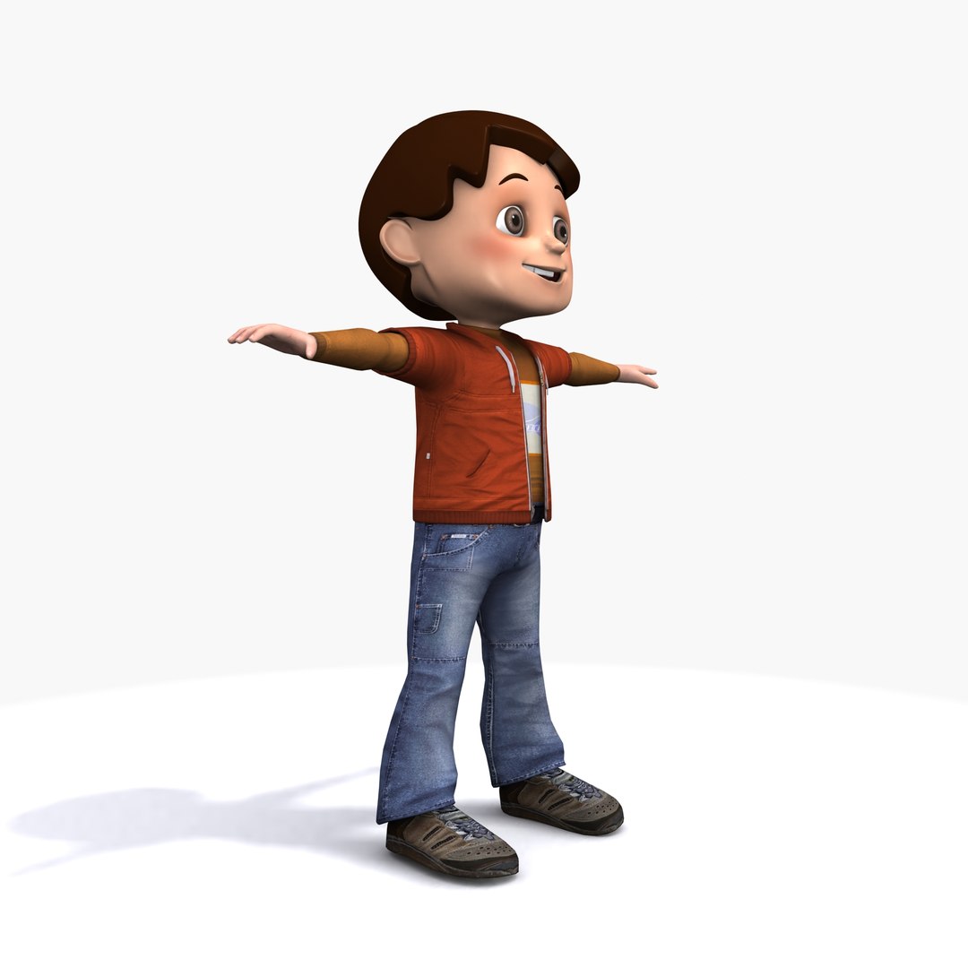 3d Max Boy Cartoon