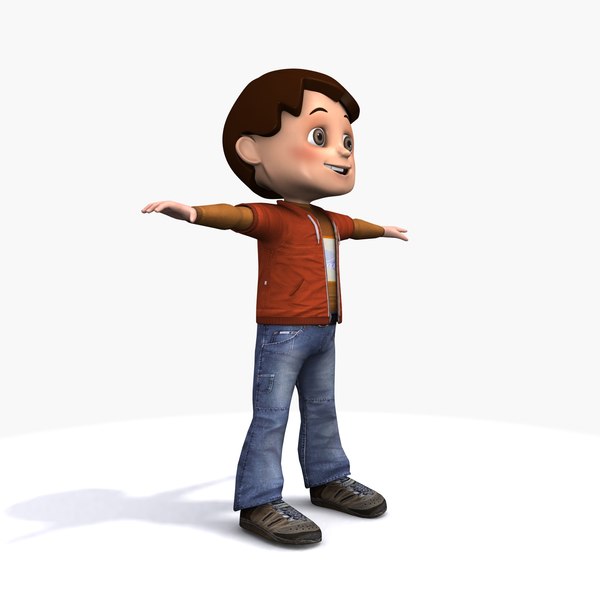 3d max boy cartoon