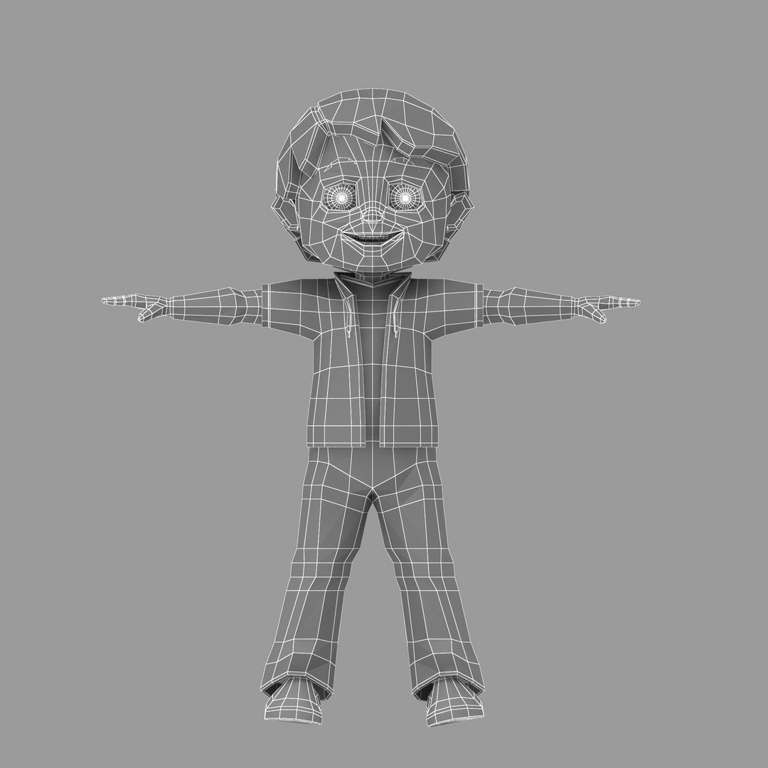 3d Max Boy Cartoon