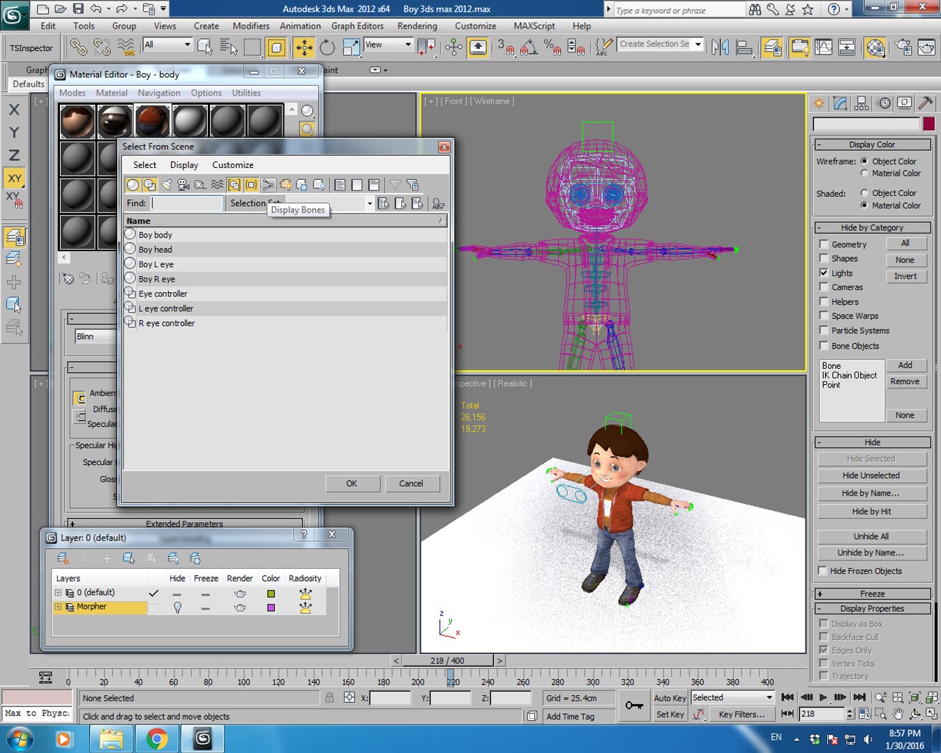 3d Max Boy Cartoon