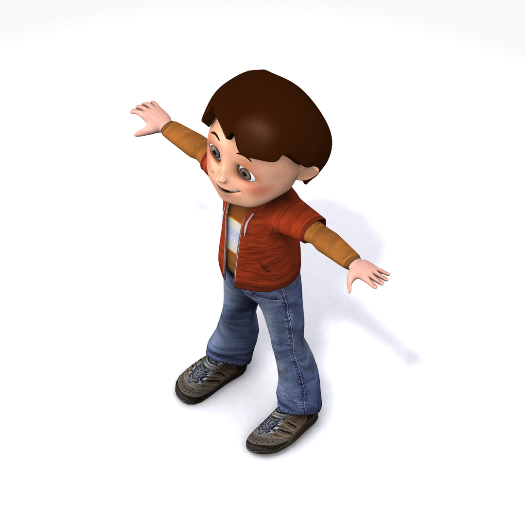 3d max boy cartoon