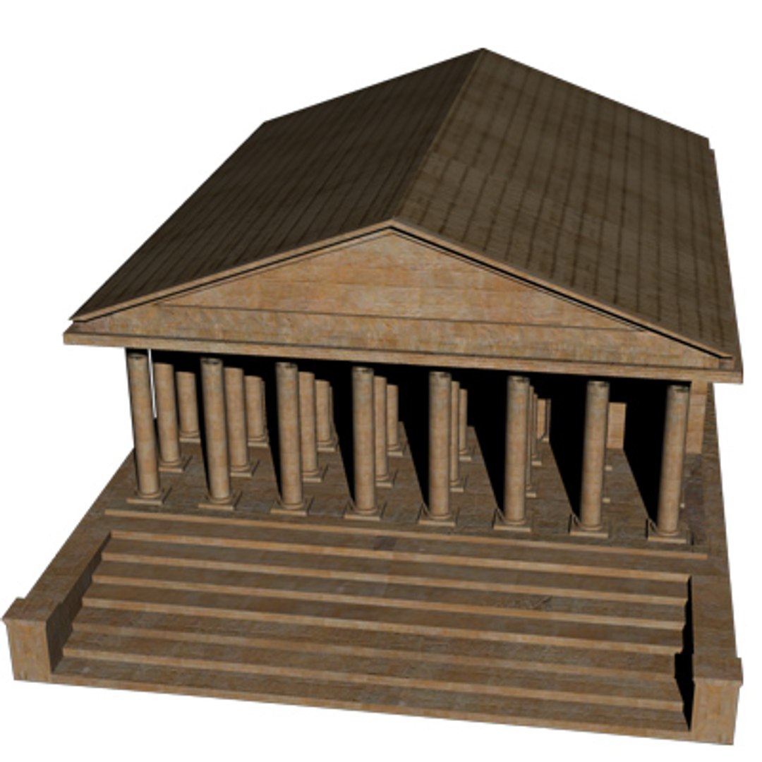 Roman Buildings 3d Model