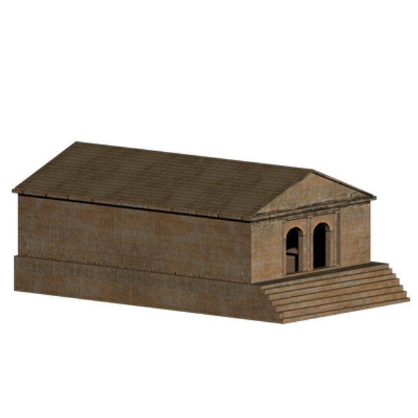 roman buildings 3d model