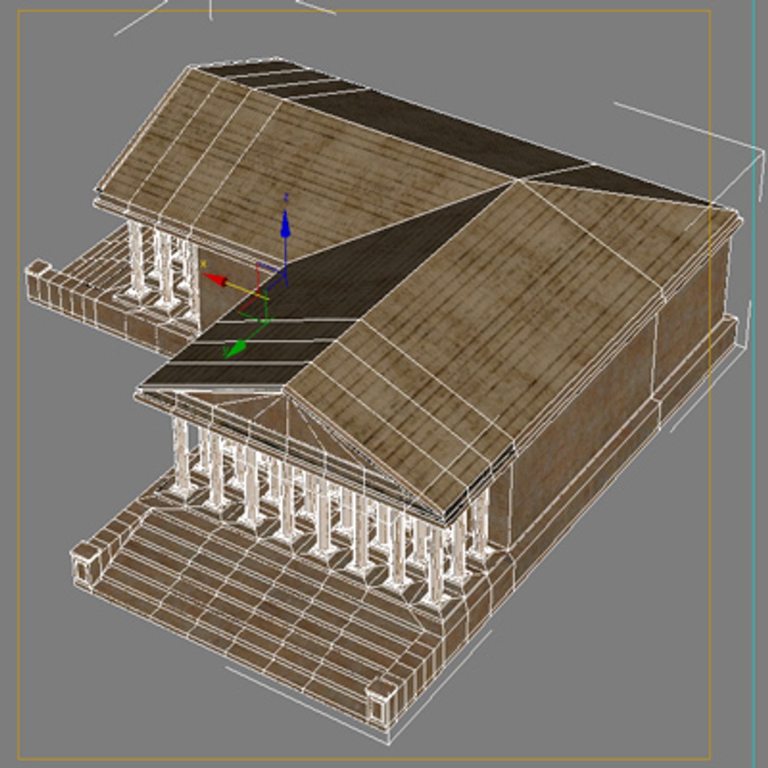 Roman Buildings 3d Model