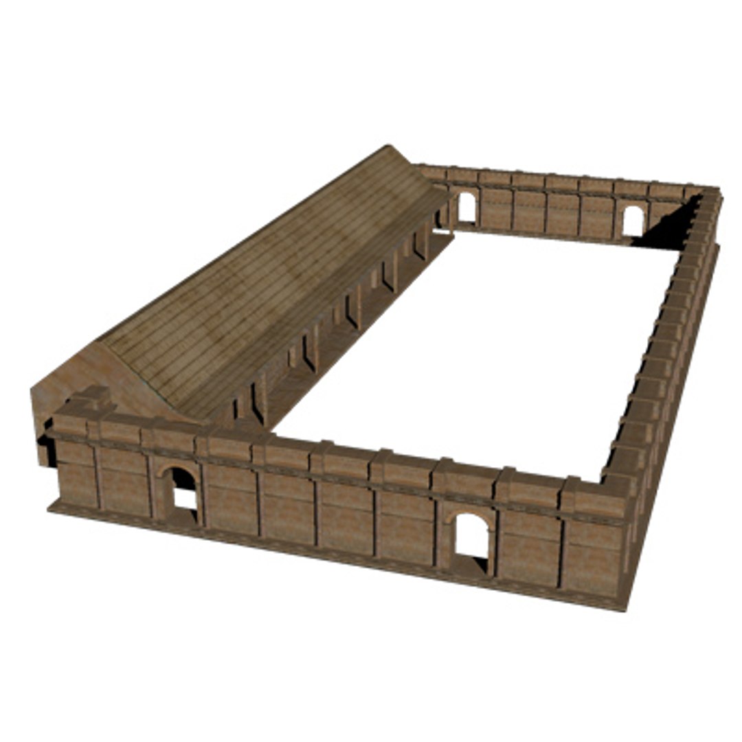 Roman Buildings 3d Model