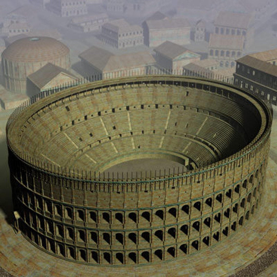 Roman Buildings 3d Model