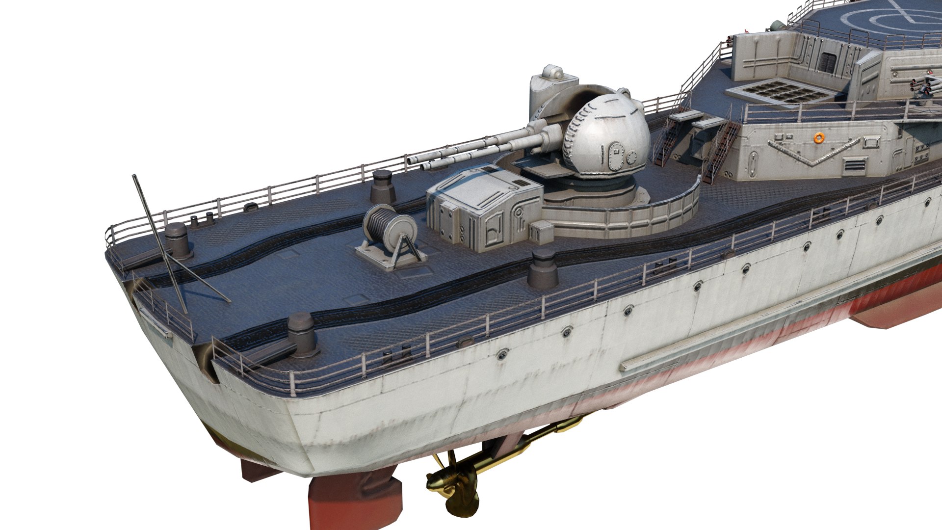 The Modified Hangzhou Ship DDG136 956EM Sovremenny-class 3D Model ...