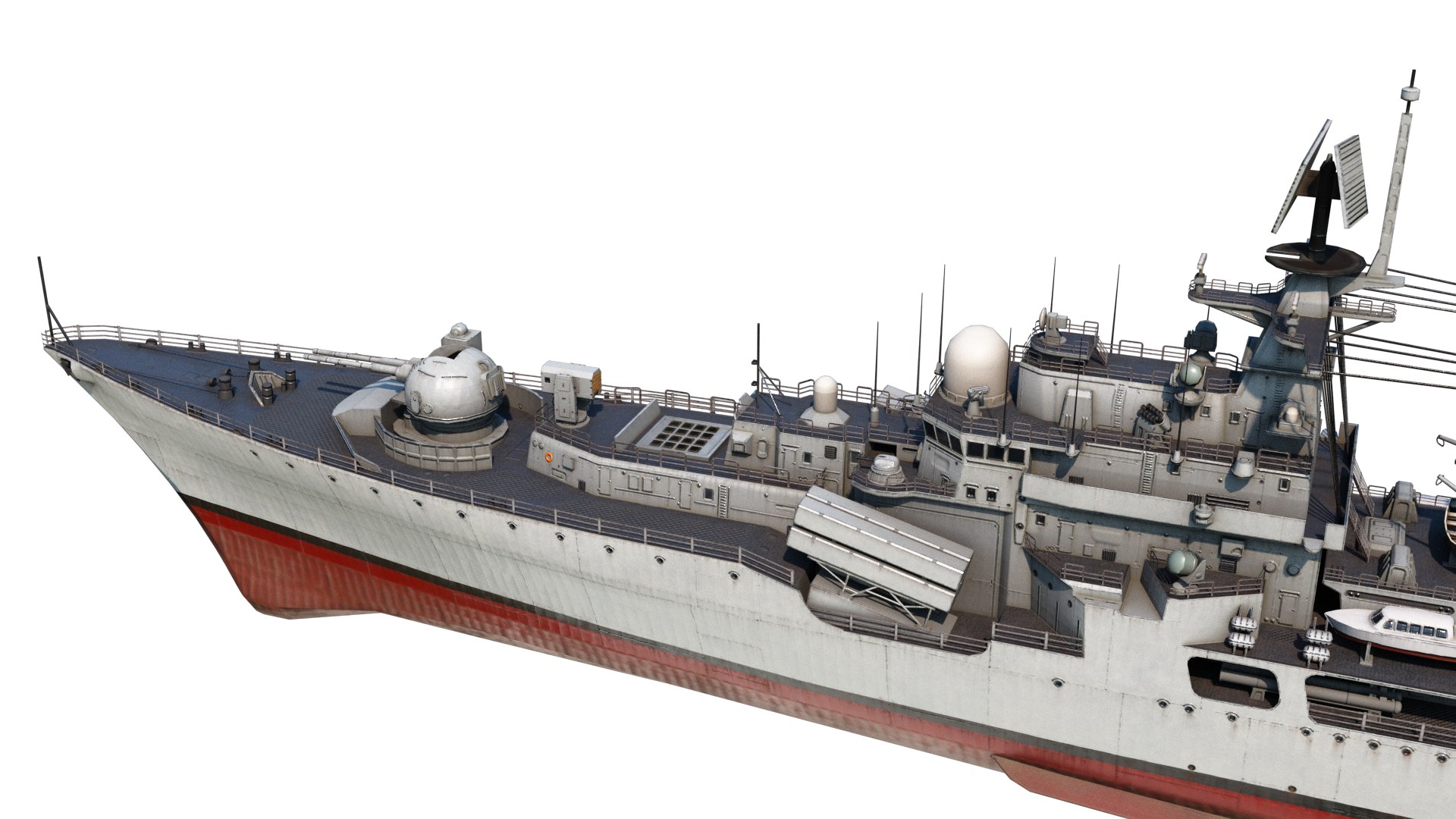 The Modified Hangzhou Ship DDG136 956EM Sovremenny-class 3D Model ...