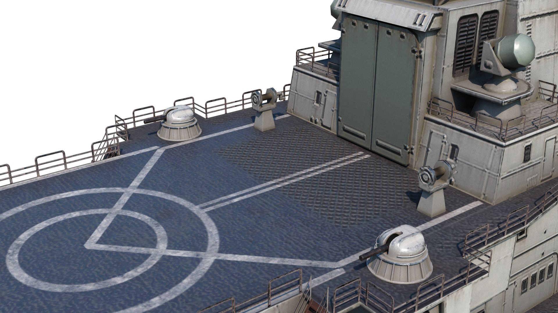 The Modified Hangzhou Ship DDG136 956EM Sovremenny-class 3D Model ...